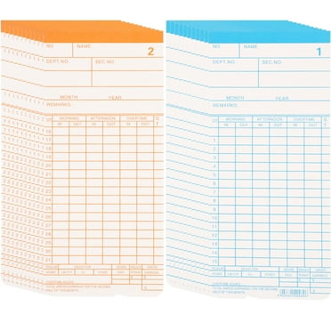 TOPS Employee Time Card, Weekly, 4 1/4 x 6 3/4, 100/Pack -TOP3016 ...