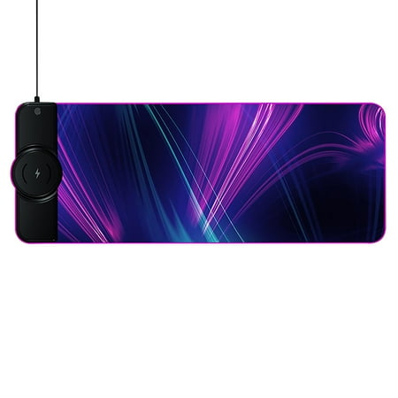 Wireless Rgb Electric Mouse Pad 10w/7.5w Rgb Light Emitting Mouse Pad ...