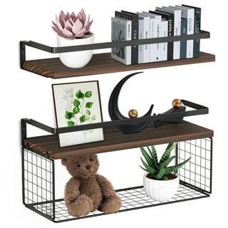 Hyper Tough 6 in. x 15 3/4 in. Modern Black Laminated Wood Shelf Kit ...