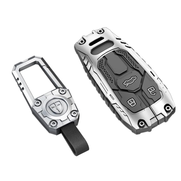For Audi Key Fob Cover,Keychain,Zinc Alloy Protection Car Key Case for ...