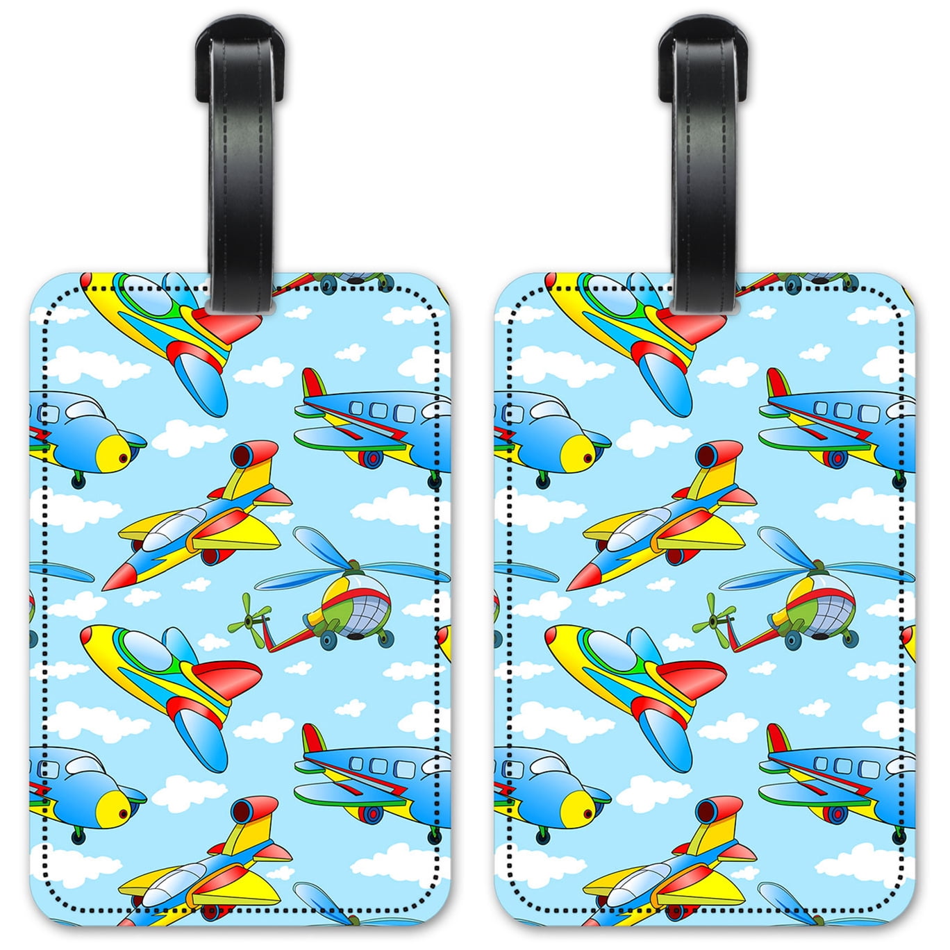 Planes - Luggage ID Tags / Suitcase Identification Cards - Set of 2 ...