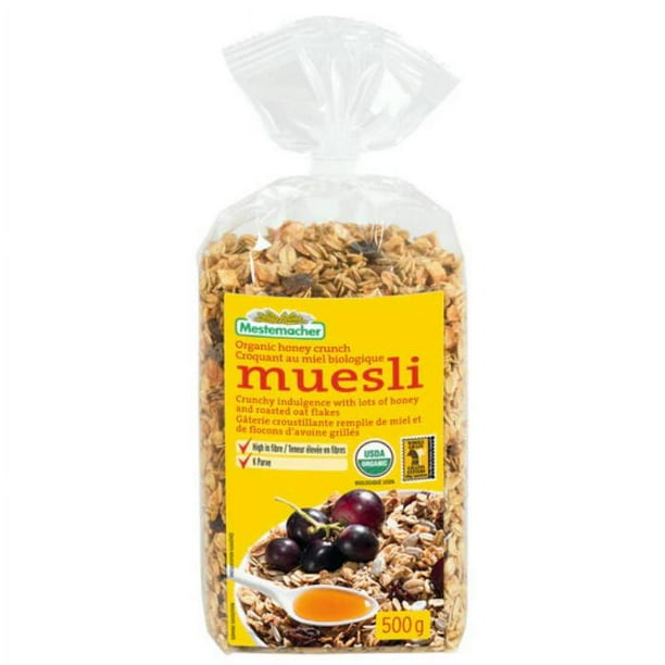 Mestemacher - Muesli Organic Honey Crunch, 500g - Walmart.ca