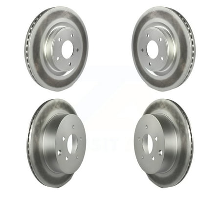 Front Rear Coated Disc Brake Rotors Kit For Nissan INFINITI Pathfinder ...