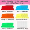 File Folder Tabs, 100 Sets Hanging File Folder Labels 2" Tabs and ...