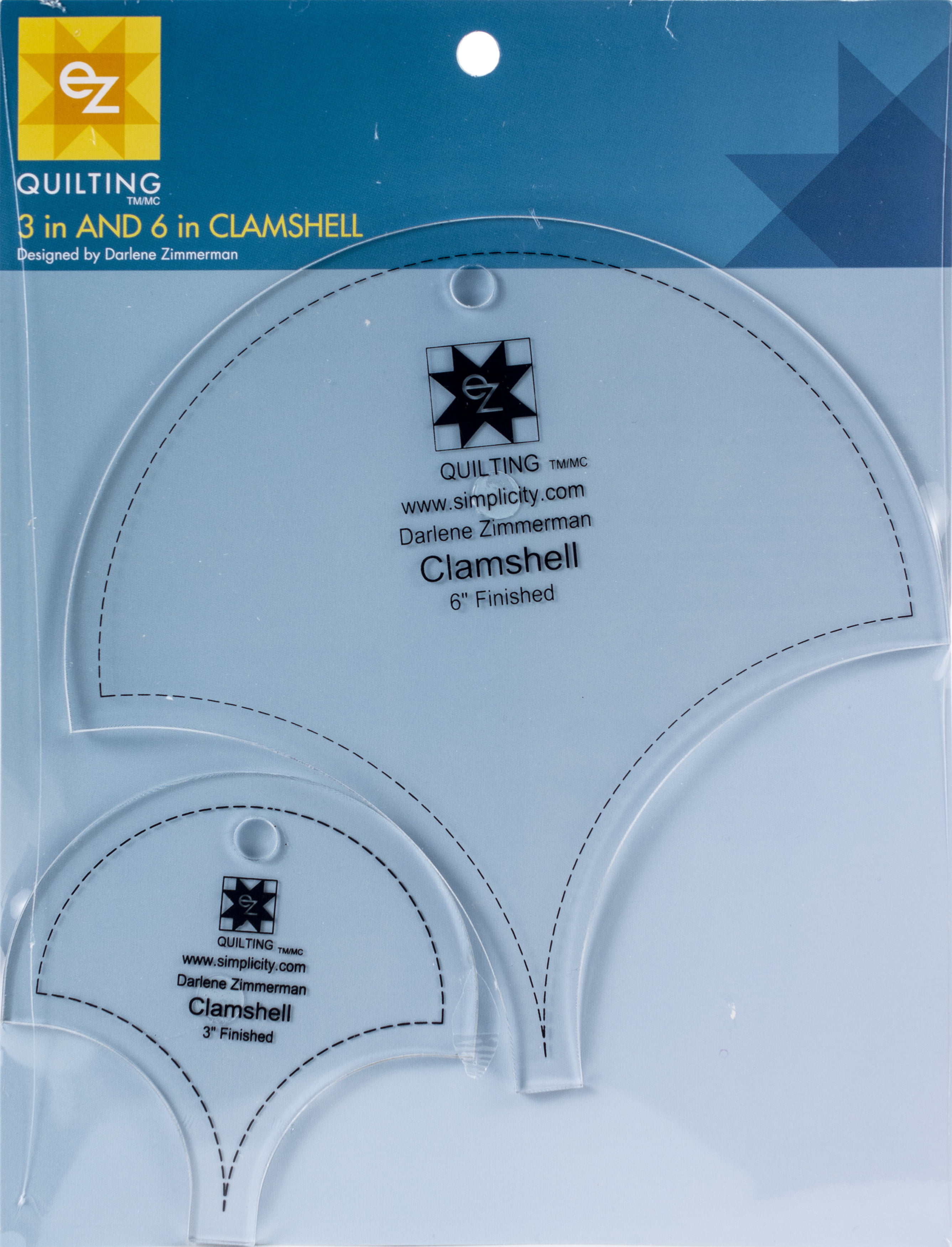 EZ Quilting Clam Template-3" & 6" - Walmart.com