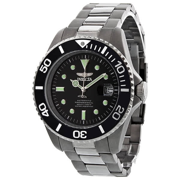 Invicta Men's Pro Diver 0420 Silver Titanium Japanese Automatic Diving ...