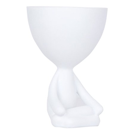 Resin Humanoid Flowerpot Planters Fleshy Flower Pot Doll 9.5x14cm ...