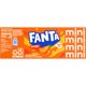 Fanta Orange Fruit Mini Soda Pop Soft Drink, 7.5 fl oz, 10 Pack Cans ...