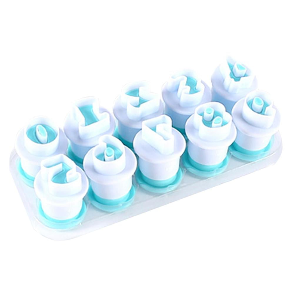 Fondant Letter Cutters | Alphabet Letter Numbers Cookie Stamp Impress ...