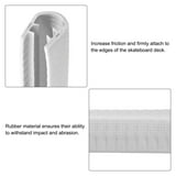 Uxcell 8.7" Skateboard Deck Guards Protector, 2 Pack Skate Deck Edge ...