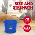 Miller Manufacturing Company 70 Quart Blue Muck Bucket - Walmart.com