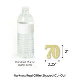 Big Dot of Happiness Gold Glitter 70 - No-Mess Real Gold Glitter Cut ...