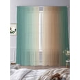 Abstract Sheer Curtains 84 inches Long 2 Panels Set Oceans Beaches ...