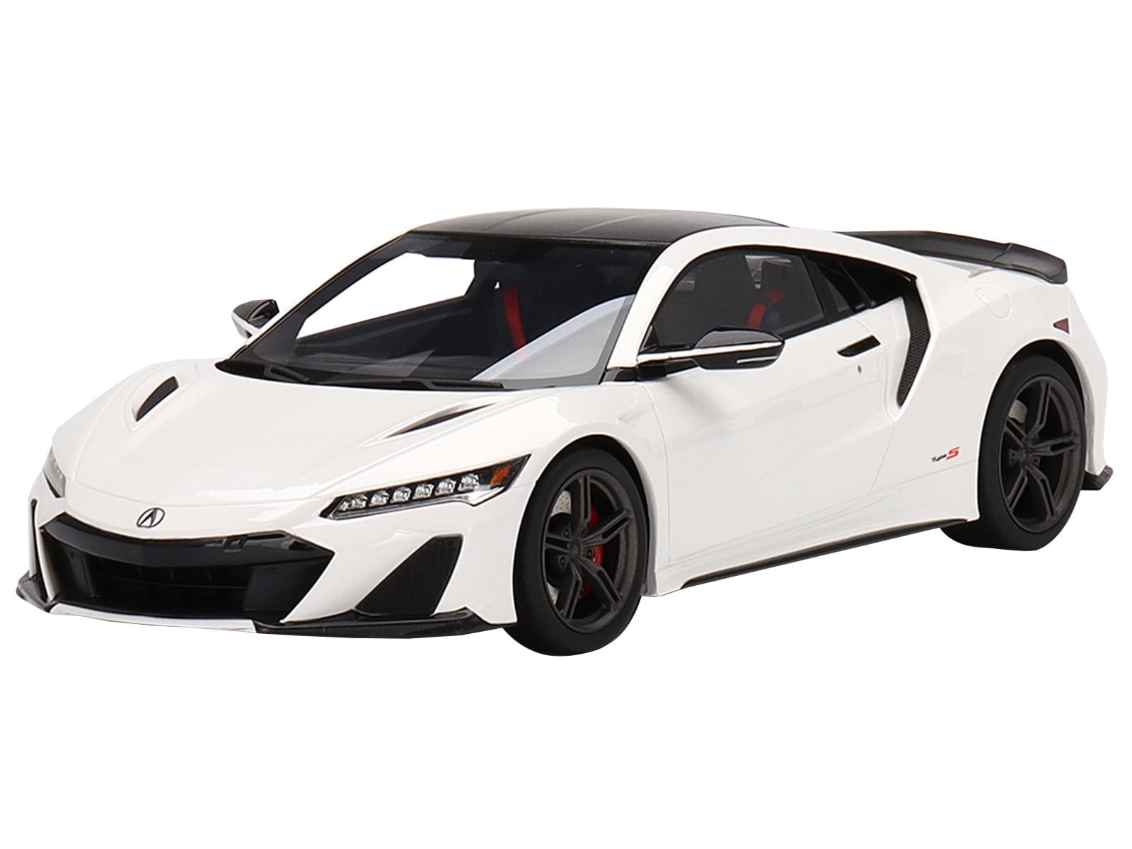 2022 Acura NSX Type S 130R White with Black Top 1/18 Model Car by Top ...