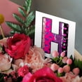3drose, Pink and Purple Hearts and Dots Grunge Monogram Initial H, 6 ...