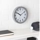 Mainstays Basic Indoor 8.78" Gray Analog Round Modern Wall Clock ...