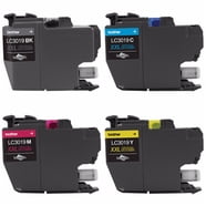 Brother Genuine LC3017 High-Yield Printer Ink Cartridges, 4-Pack, Black ...