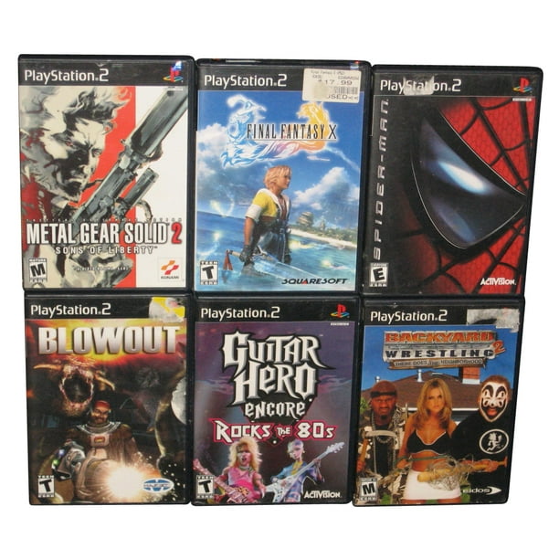 PlayStation 2 Video Game Lot - (6 Games) - Metal Gear Solid 2, Blowout ...