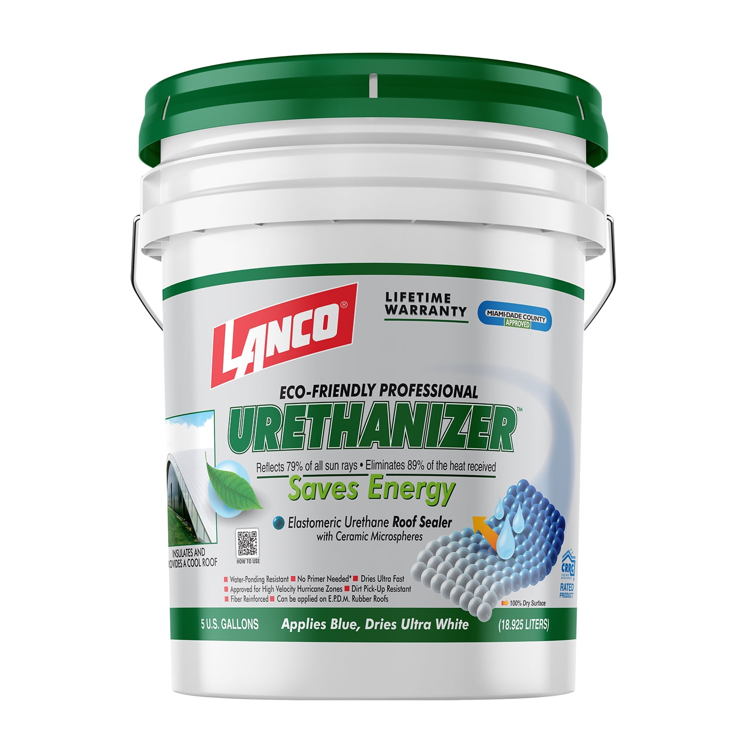 Lanco Urethanizer Roof Sealer White Finish, 5 Gallon - Walmart.com