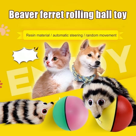 Beaver Ball Toy Electric Beaver Weasel Toy Rolling Ball Jump Toys ...