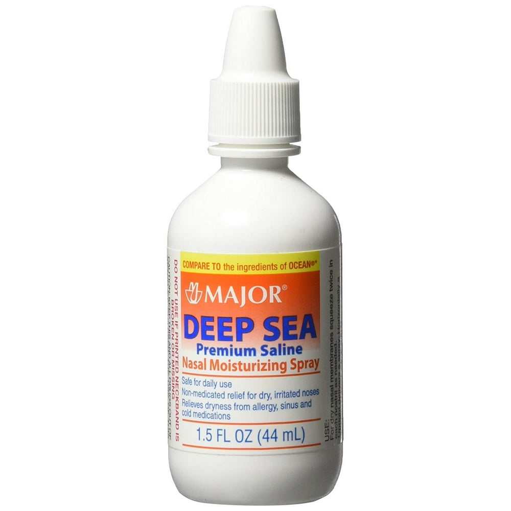 Major Deep Sea Saline Nasal Moisturizing Spray 1.5 oz. (Set of 3 ...