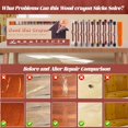Wood Filler Sticks - 16 Colors Wood Repair Wax Crayons for Scratches ...