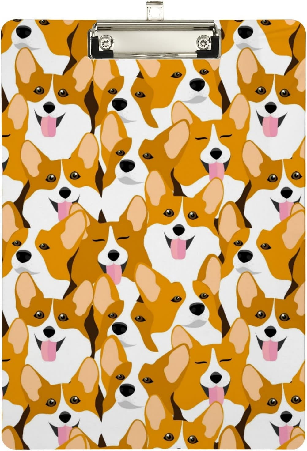 FMSHPON Cute Corgi Dogs Clipboard Hardboard Wood Nursing Clip Board and ...
