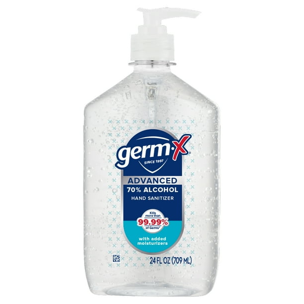 Germ-X Advanced Gel Hand Sanitizer with Pump, Original Scent, Bottle of ...