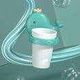 Green Whale Cartoon Toothbrush Cup Holder Set for Kids Bathroom, Wall ...