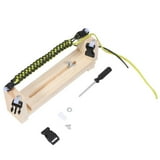 ACKEIVTO Adjustable Paracord Jig Bracelet Maker, Wooden Frame, Brown ...