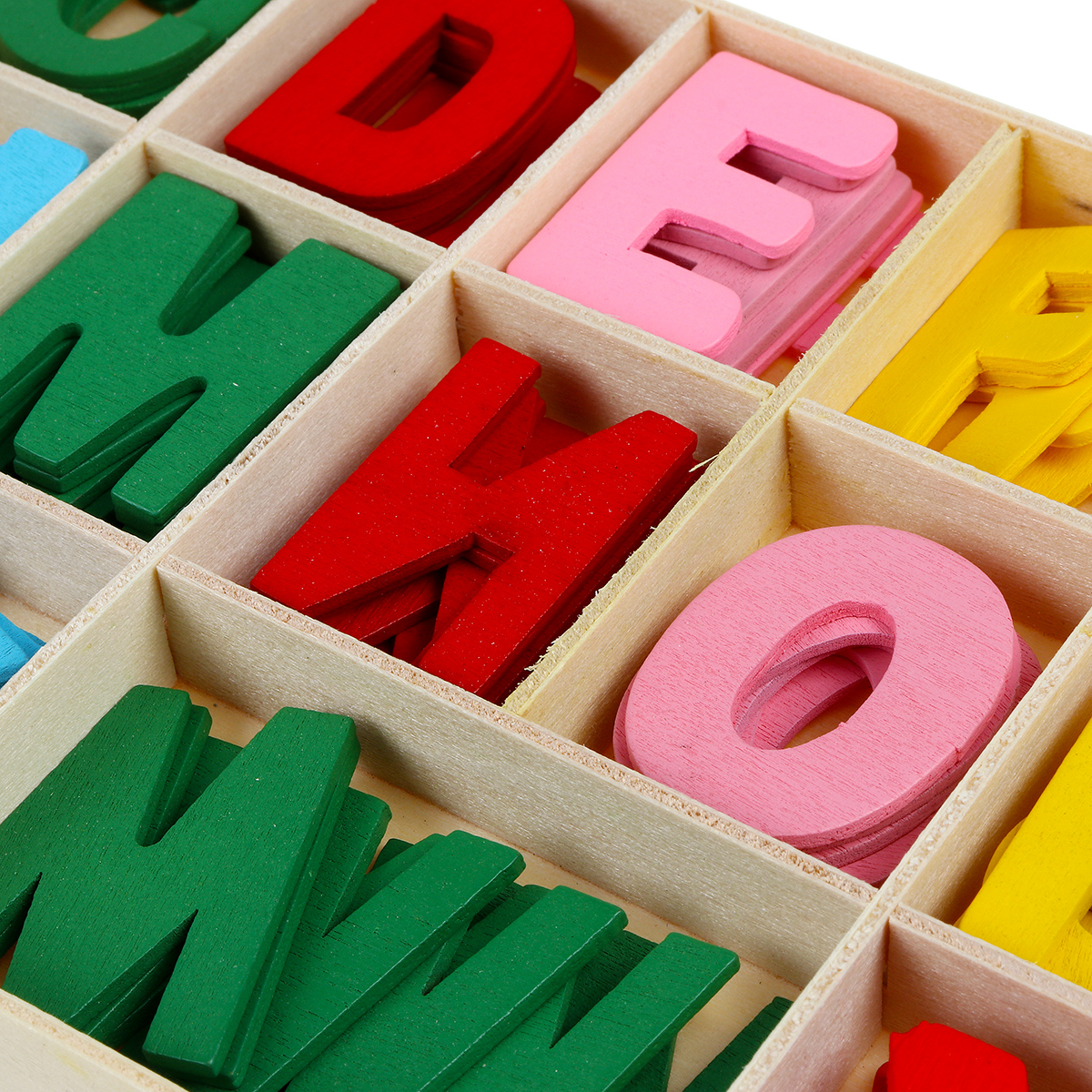 Wooden Alphabet Toy English Letters Number Scrabble Jigsaw Puzzles ...