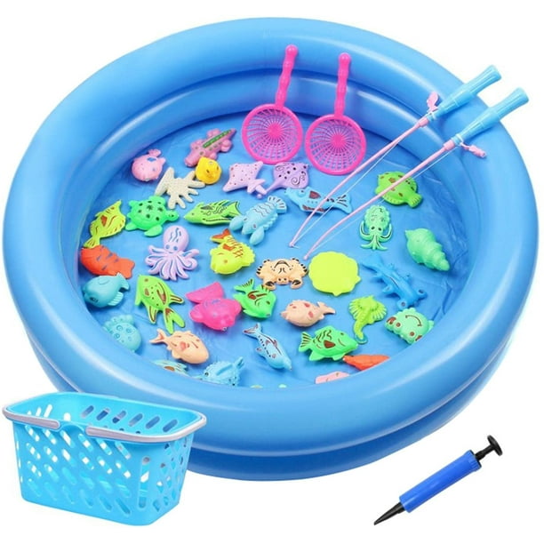 Magnetic Fishing Toys, Kids Pool Fishing Toys Games, Fishing Bath Toy ...