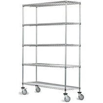 5 tier chrome utility wire shelving unit 14x36x72in - Walmart.com