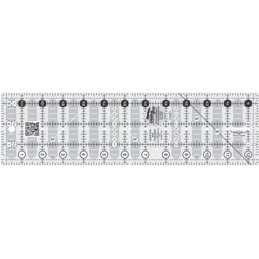 Creative Grids 2 1/2" x 12 1/2" Rectangle Ruler for Measuring and ...