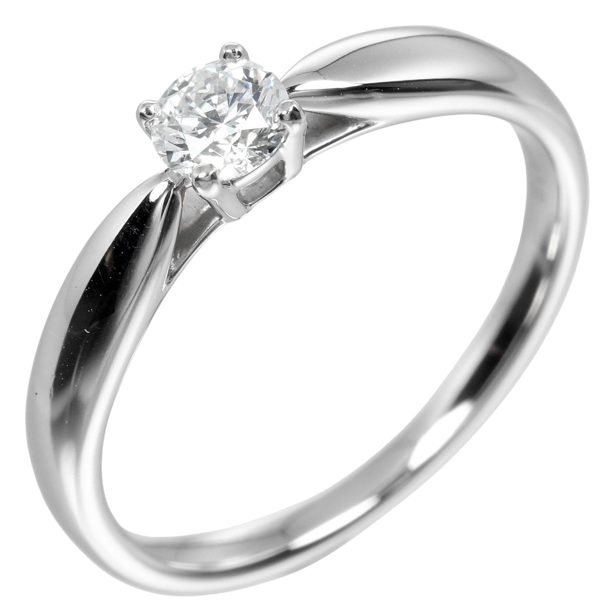 Pre-Owned Tiffany & Co. Harmony Solitaire Ring, Size 6.5, D0.20ct, VS1/E/3EX, Pt950... (Good ...