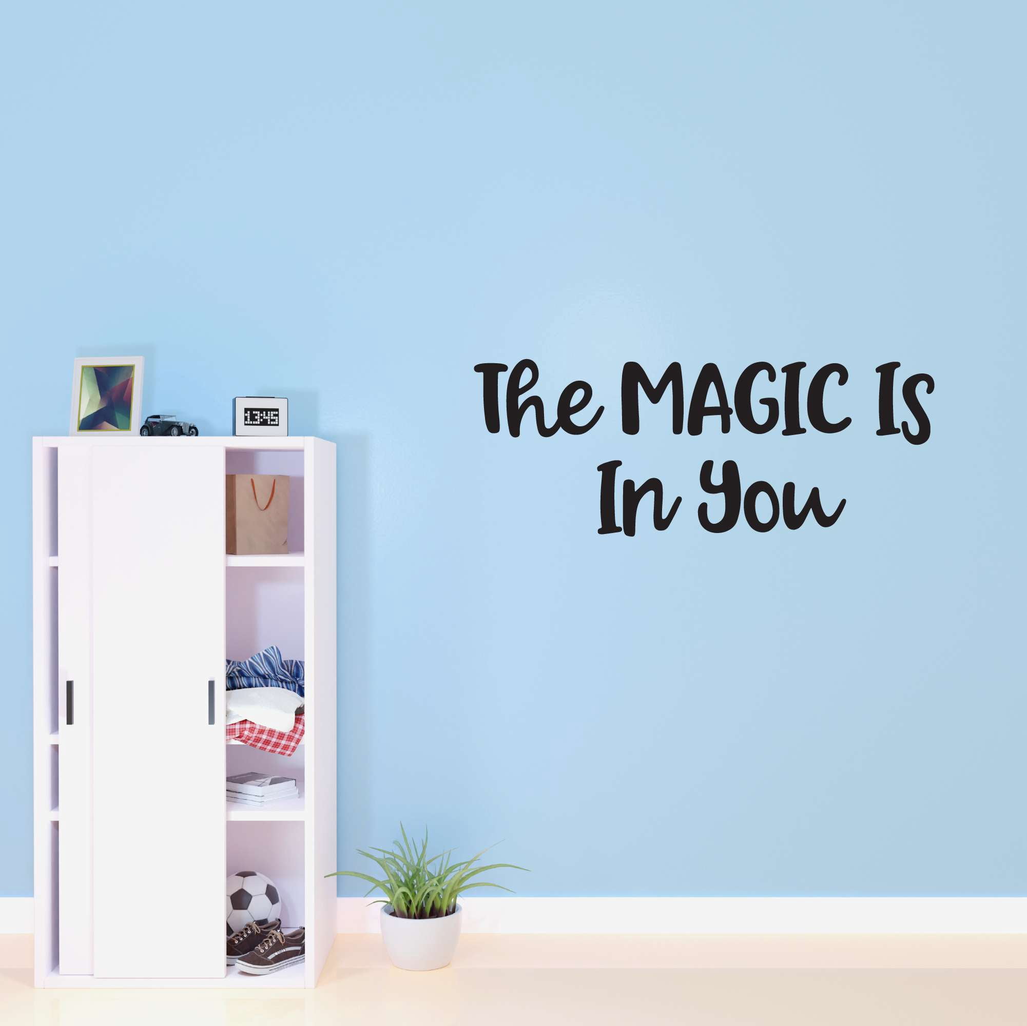 Girls The Magic is in You Cute Quotes & Sayings Wall Decal Decoration ...