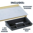 Glass Dry Erase Desktop Computer Pad 18 x 6, Marble - Walmart.com