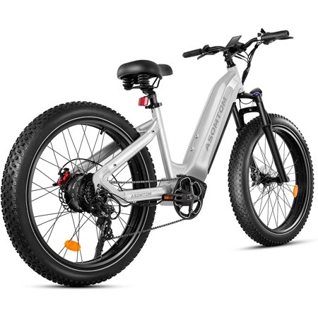 Fat tire Electric Bike, HONE 750W Electric Bike for Adults BAFANG Motor ...