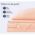 SNDecor Queen Size Top 39" Split Flex Head Egyptian Cotton 4-Piece ...