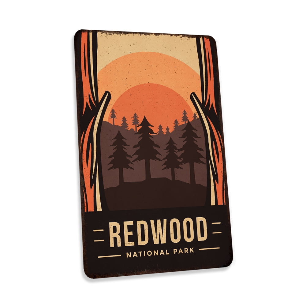 Redwood National Park Sign Vintage Looking Decorative Signs Home Décor ...