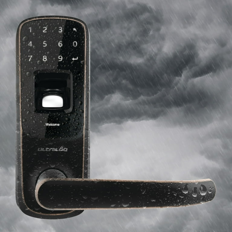 Smart Lever Door Lock Ultraloq UL3 - Fingerprint, Keypad & Key Entry ...