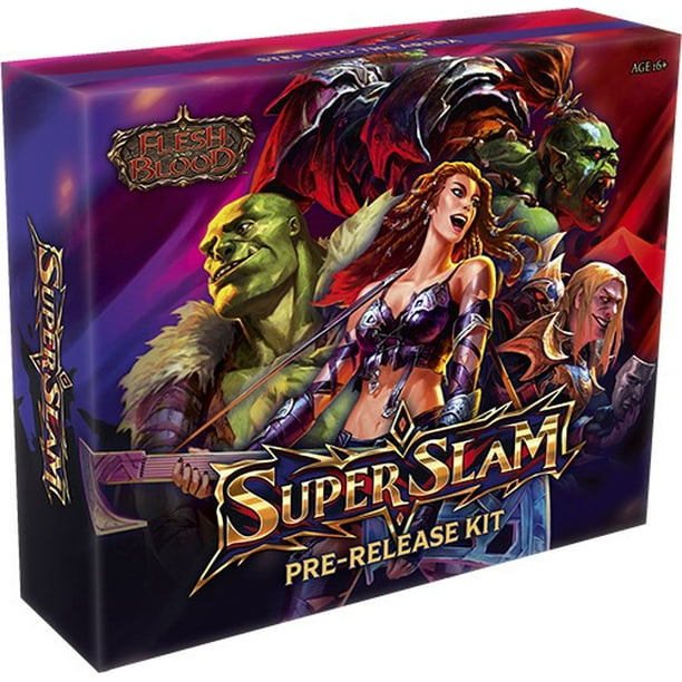Flesh & Blood TCG: Super Slam Prerelease Kit - 8 Packs & 9 Promo Cards | Bodega Aurrera en línea