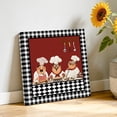 Black Rustic Chefs Canvas Wall Art for Living Room, Cooking Food ...