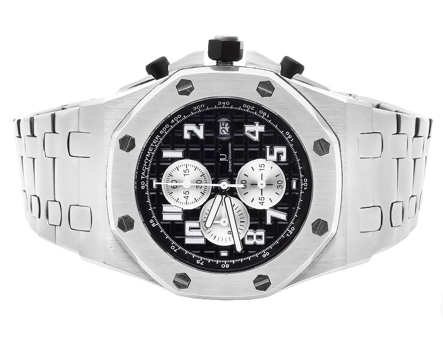 Men's White Gold Solid Steel Black Dial AP Watch - Walmart.com