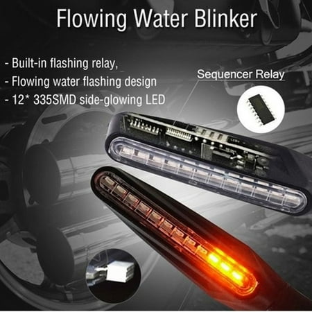 Universal LED Motorcycle Turn Signal Light 12V IP68 Waterproof ...
