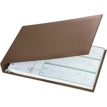 Rose Gold 7-Ring Checkbook Organizer with Pockets for 600 Checks ...