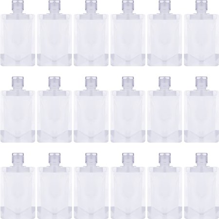 18 Pieces Fluids Bag Refillable Empty Pouches Liquid Storage Bags With ...