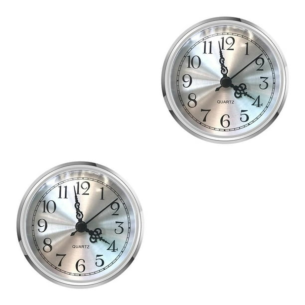 Unatoiry Premium 90mm Quartz Clock Insert with Arabic Numbers Battery ...