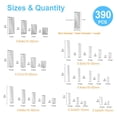 390-Piece Compression Spring Assortment Kit, 28 Sizes Small Springs Set ...