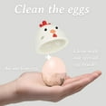 HYEASTR Egg Brush Cleaner,Silicone Egg Washer Brush Tool,Egg Brush for ...